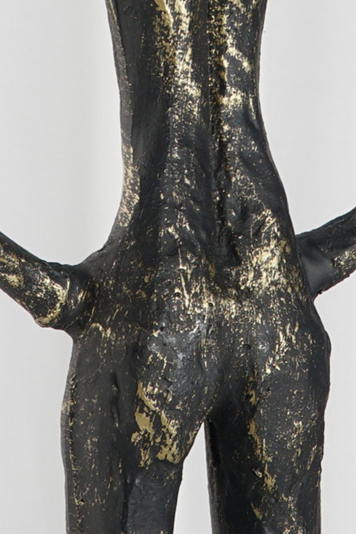 Metal Human Sculpture Metal Figurine Decor Metal Human Figure Statue Art
