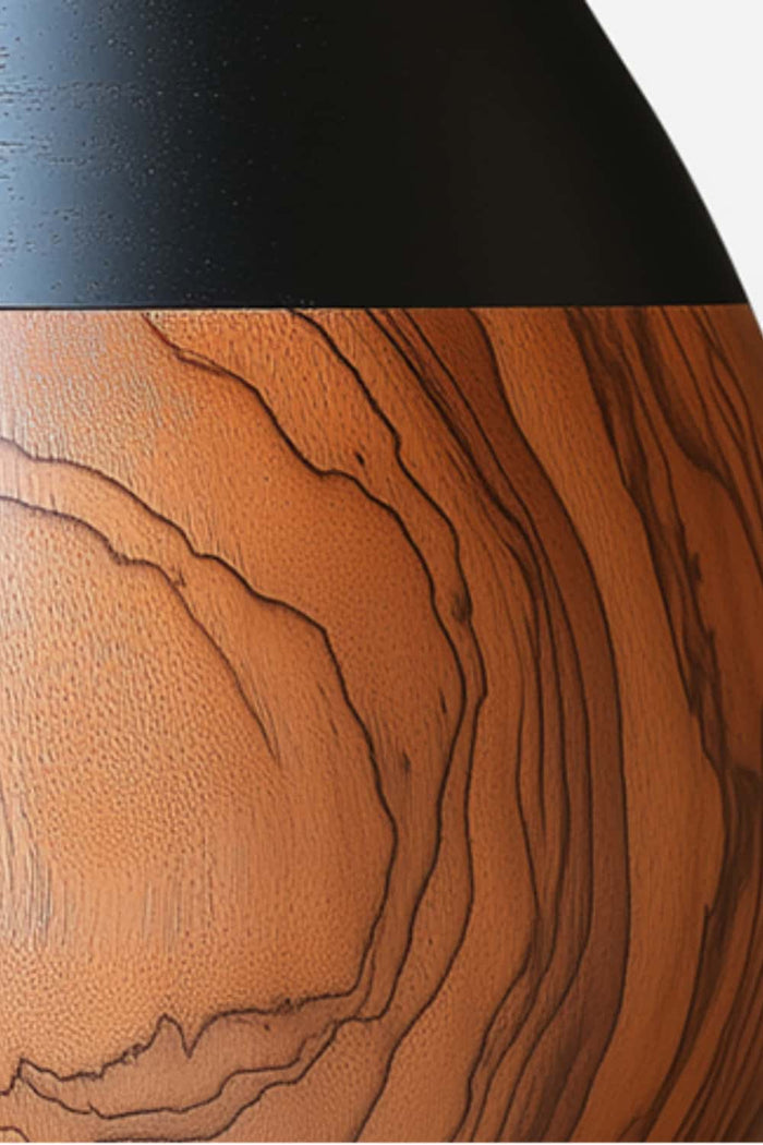 Wood Sculpture Solid Wood Vase Ornaments Hand Carving Art Ornament ...