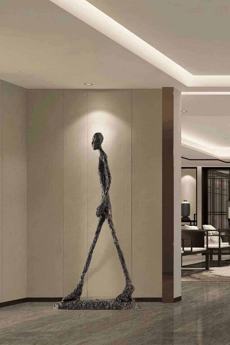 Metal Figure Sculpture Metal People Sculpture Aluminum Statue Metal Man ...