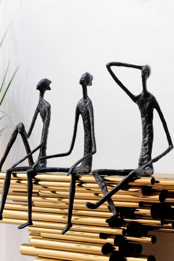 Metal Figure Sculpture Metal People Sculpture Aluminum Statue Metal Man ...