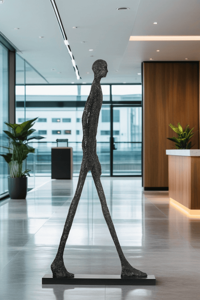 Metal Figure Sculpture Metal People Sculpture Aluminum Statue Metal Man ...