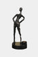 Metal Figure Sculpture Metal People Sculpture Aluminum Statue Metal Man ...