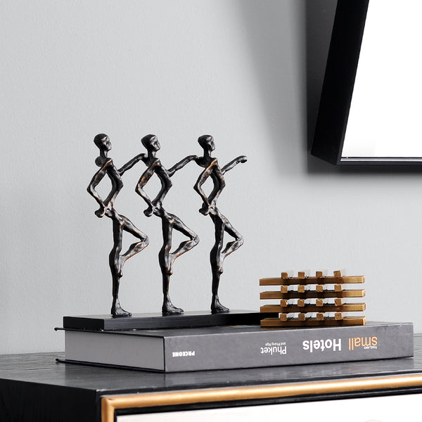 Metal Figure Sculpture Metal People Sculpture Aluminum Statue Metal Man ...