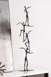 Metal Figure Sculpture Metal People Sculpture Aluminum Statue Metal Man ...