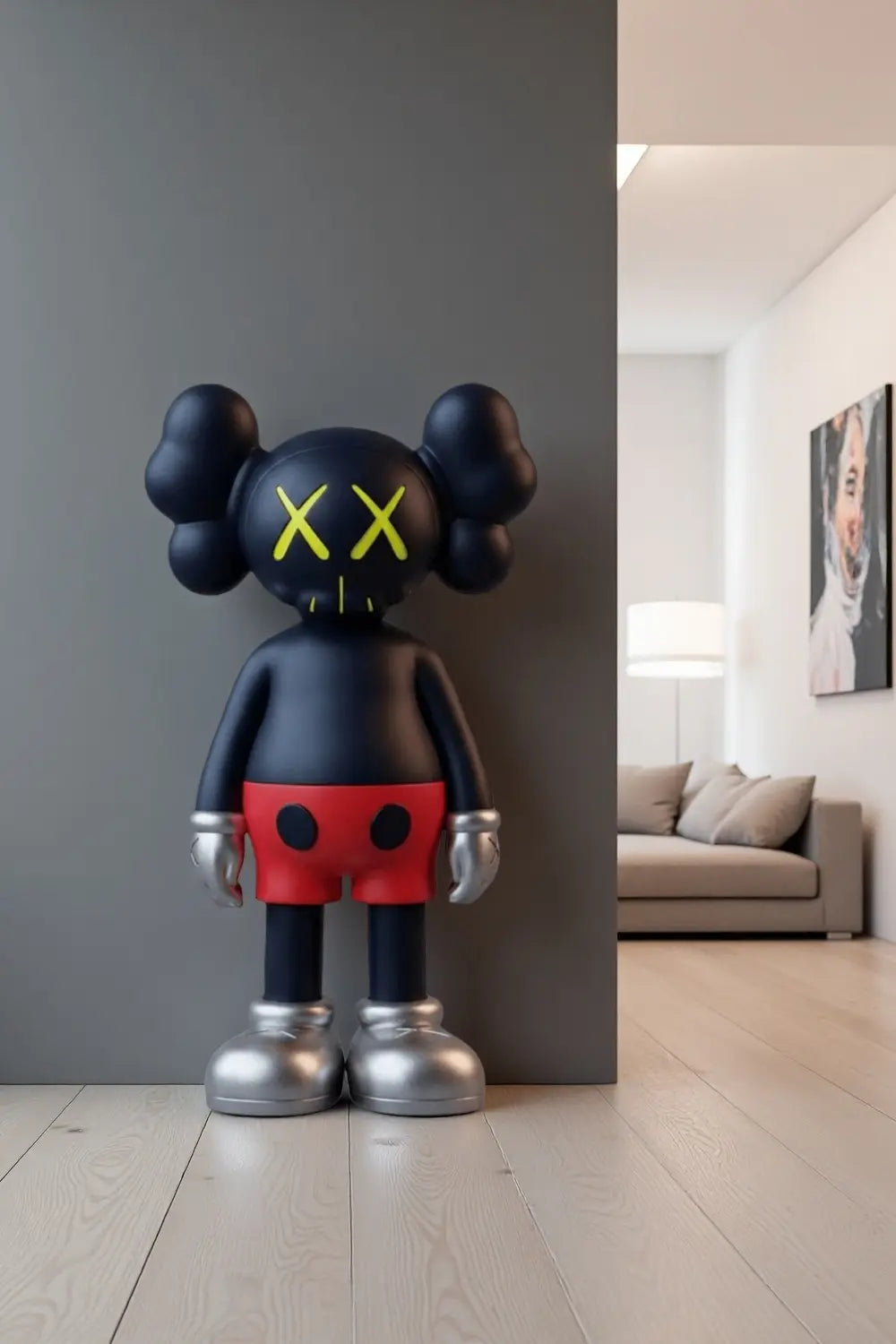Giant KAWS Inspired Floor Statue Tall Large Sculpture Pop Art Decor ...