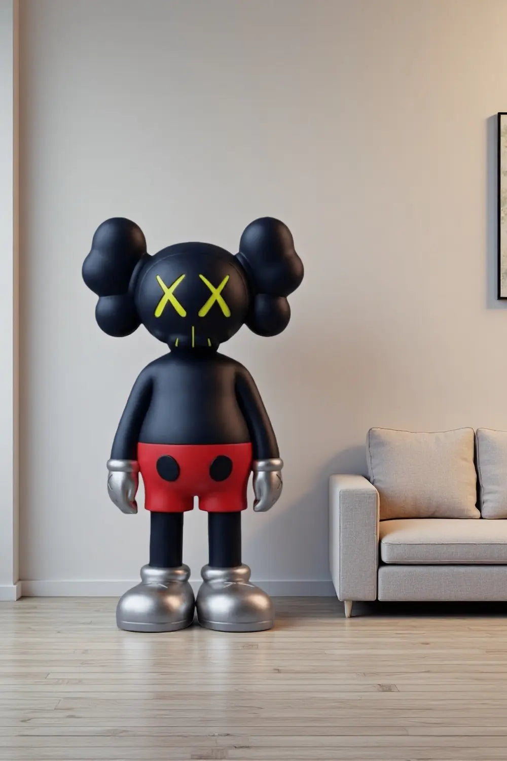 Giant KAWS Inspired Floor Statue Tall Large Sculpture Pop Art Decor ...