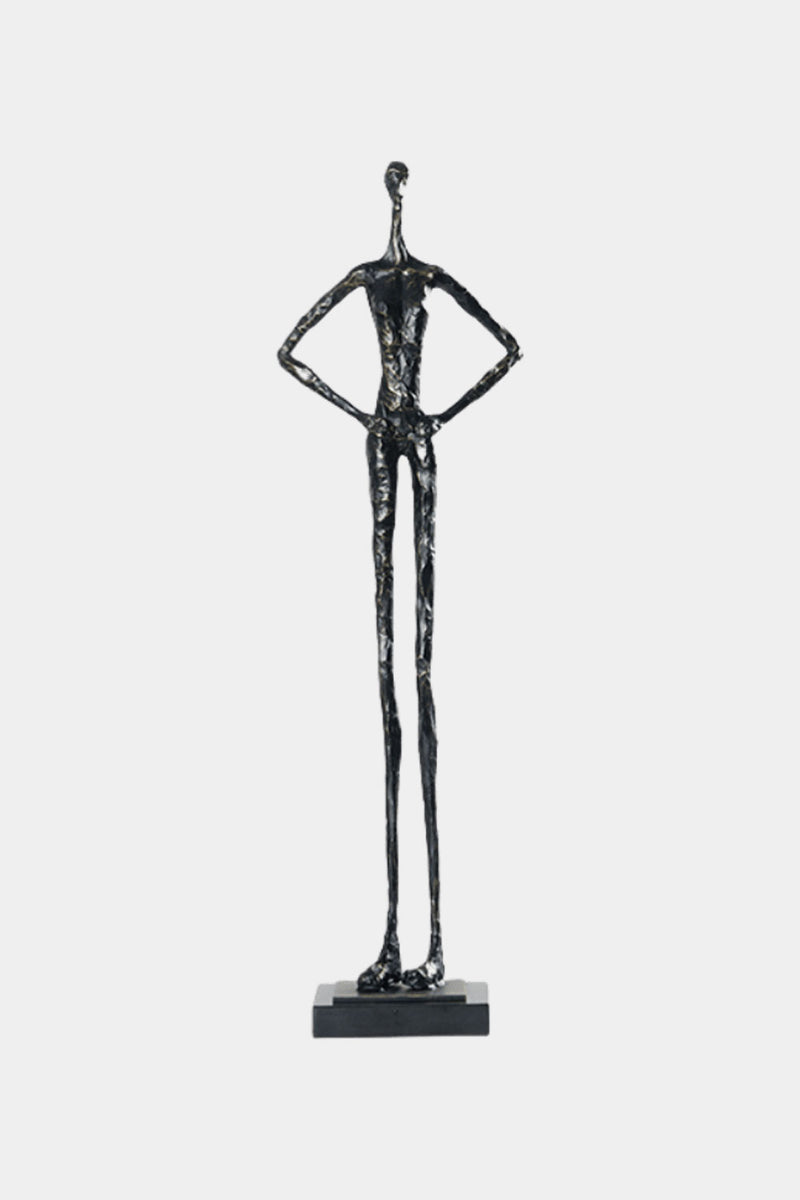Metal Human Sculpture Metal Figurine Decor Metal Human Figure Statue Art
