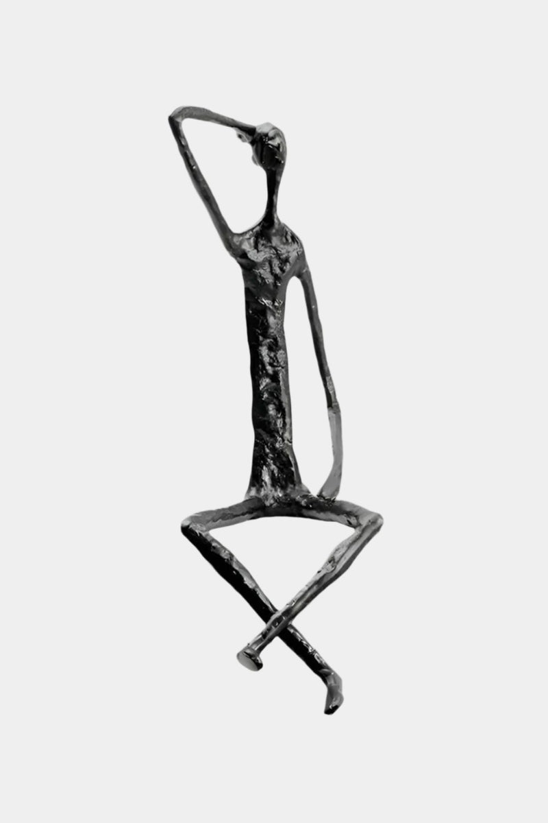 Metal Figure Sculpture Metal People Sculpture Aluminum Statue Metal Man ...