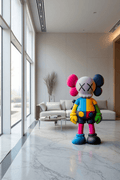 Large KAWS Floor Sculpture Modern KAWS Figure Statue Artistic Decor Art